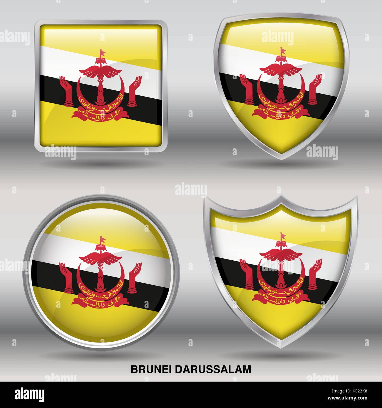 Brunei Flag Logo