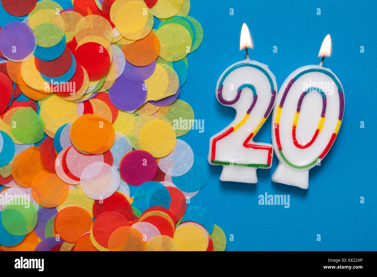 Candle number 20 hi-res stock photography and images - Alamy