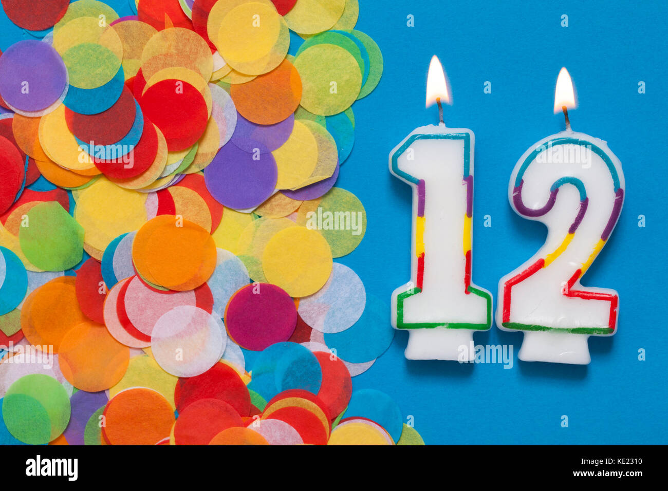 Number 12 candle hi-res stock photography and images - Alamy