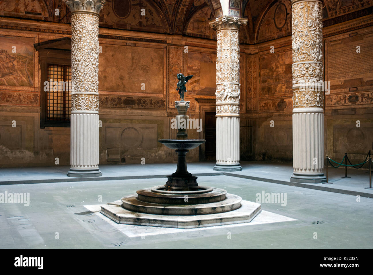 Palazzo Vecchio inner yard Stock Photo - Alamy