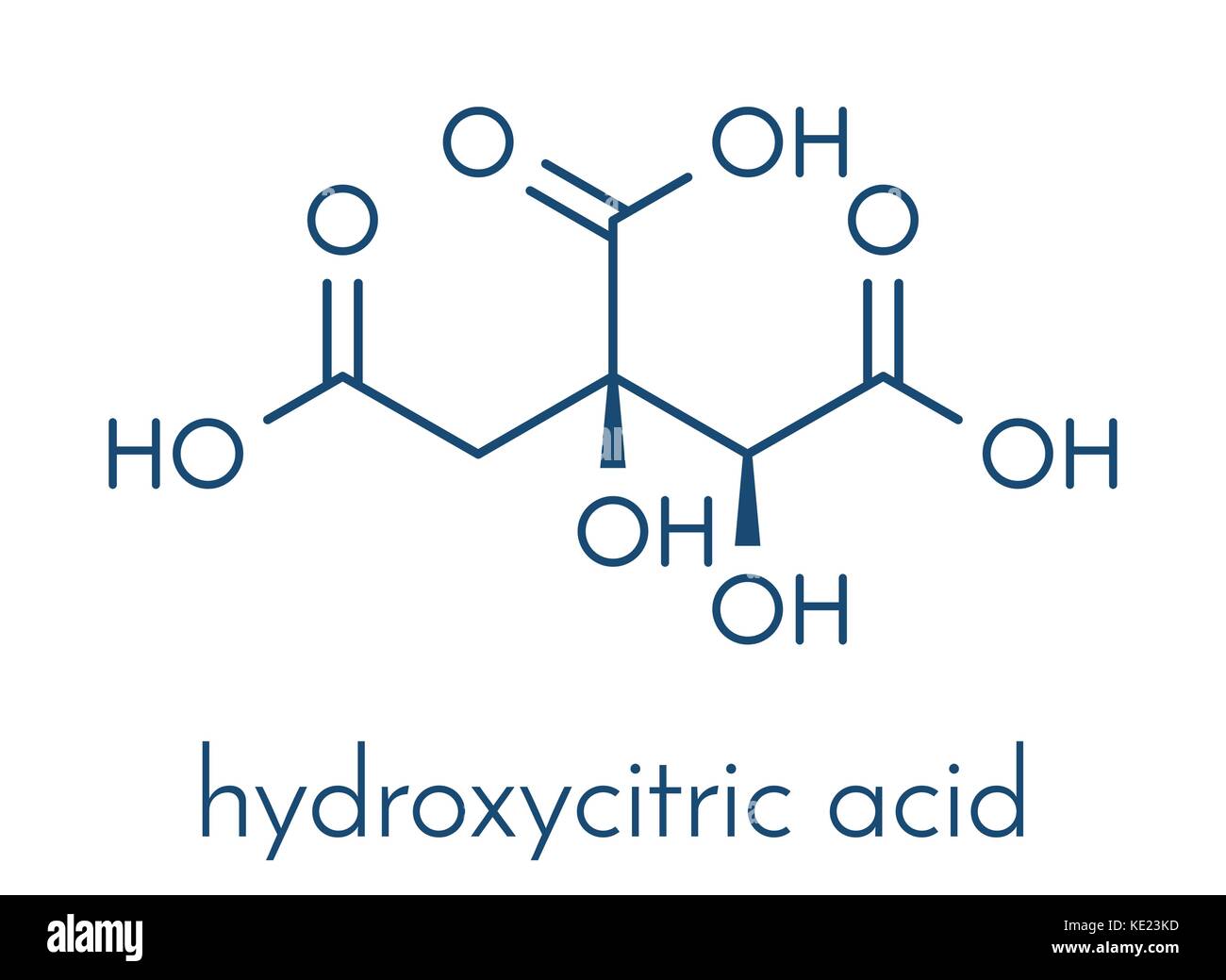 Hydroxycitric acid (HCA, hydroxycitrate) molecule. Used as weight loss ...