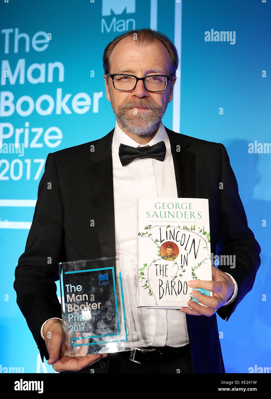 Man Booker prize winner George Saunders during a reception at the ...