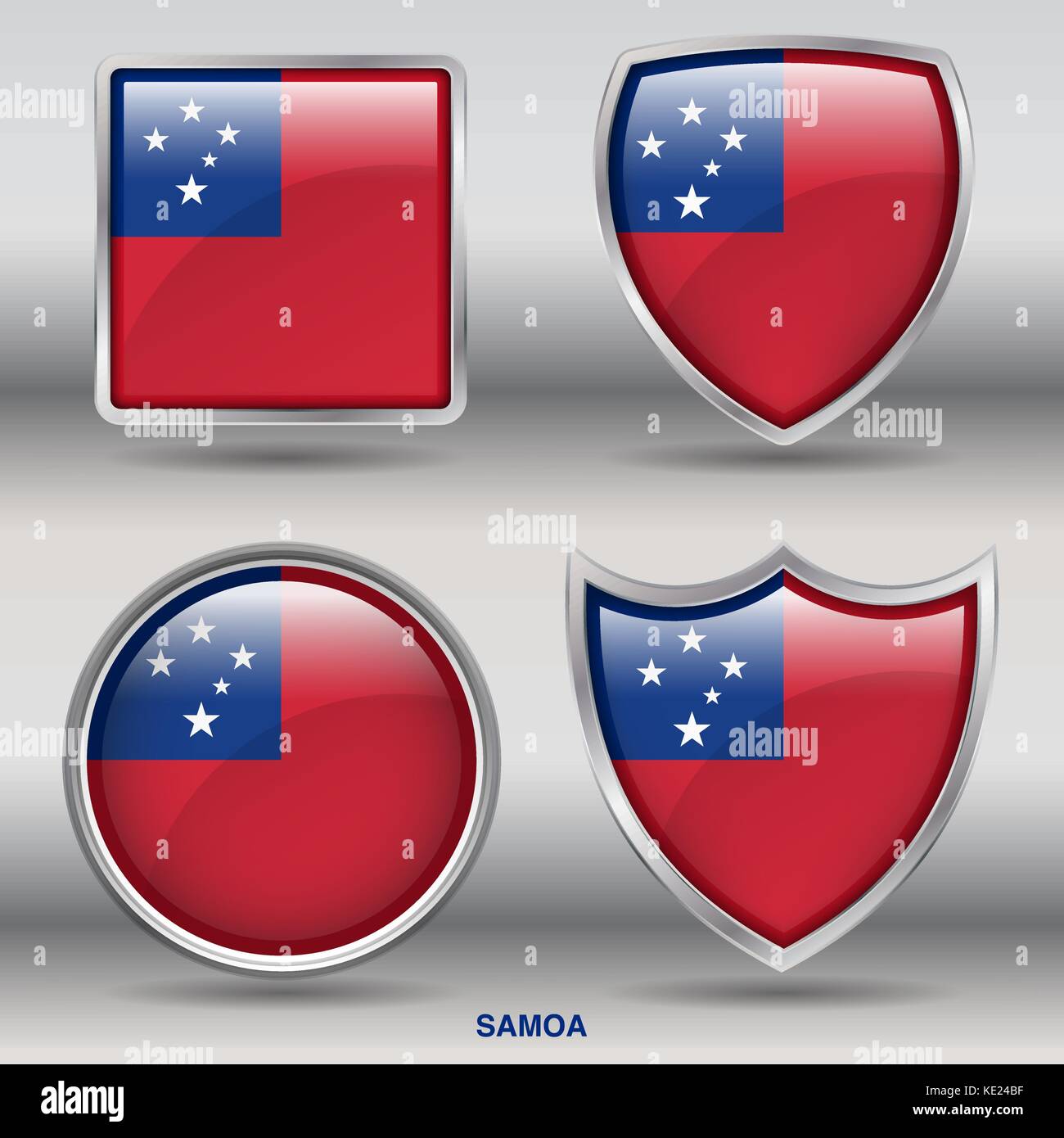 Samoa national flag hi-res stock photography and images - Alamy