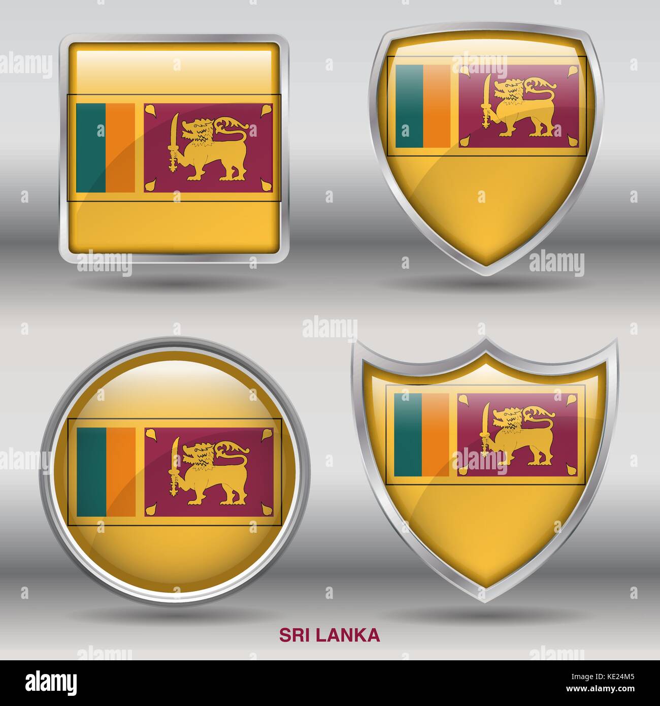 Sri lanka flag colours Stock Vector Images - Alamy