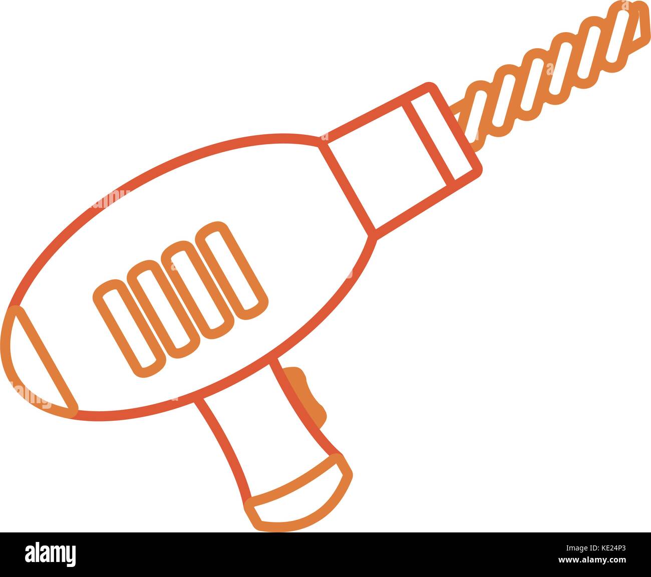 Drill bit boring hole Stock Vector Images - Alamy