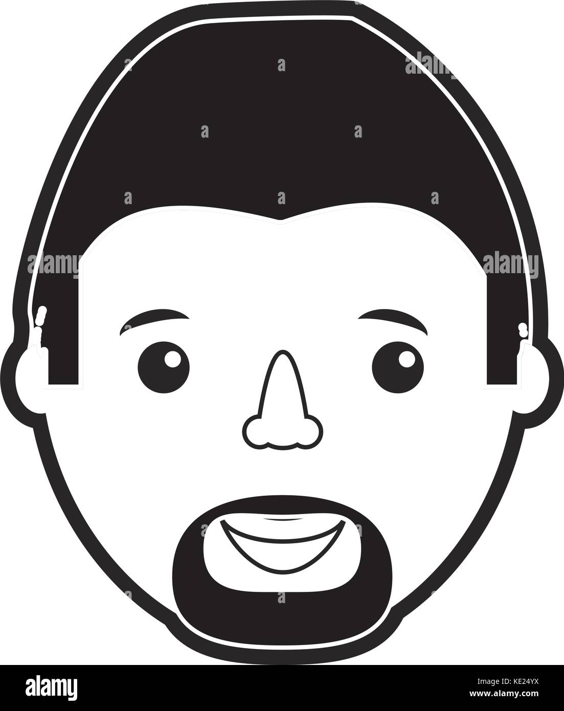 man face vector illustration Stock Vector Image & Art - Alamy