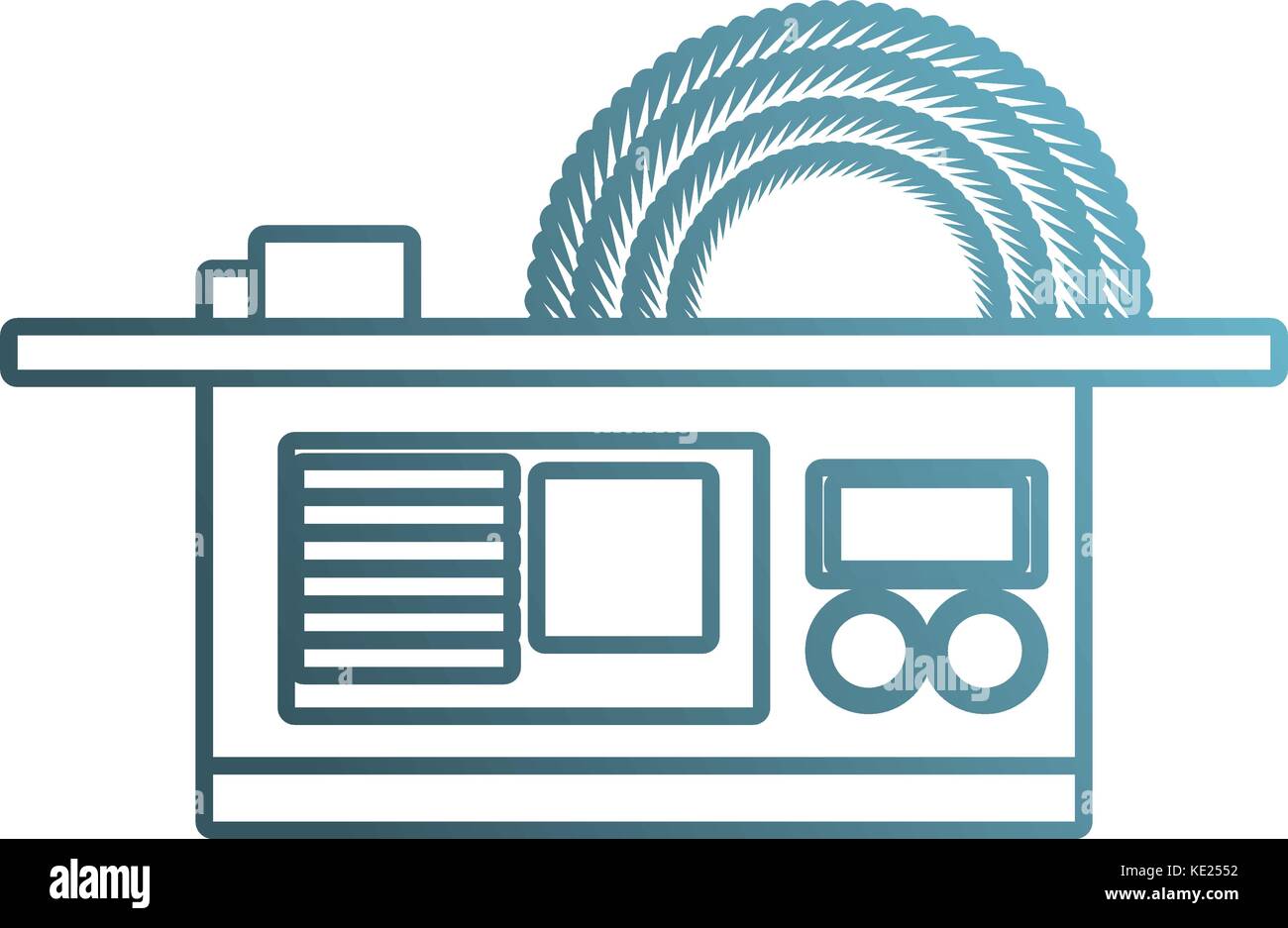 Table circular saw Stock Vector Images - Alamy