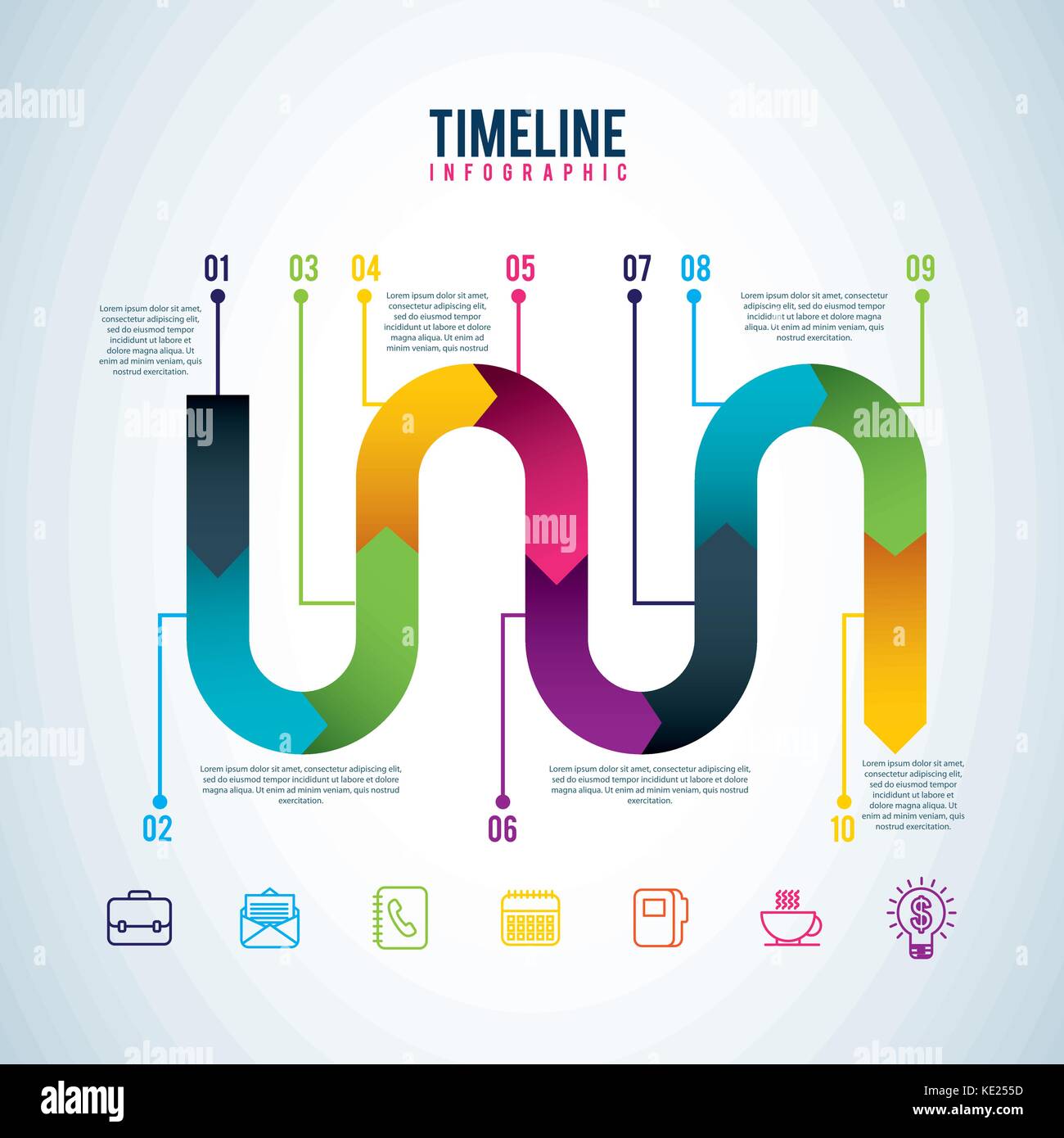 Timeline infographic hi-res stock photography and images - Alamy