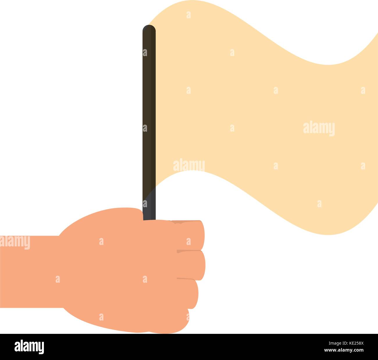 hand holding a flag icon Stock Vector Image & Art - Alamy