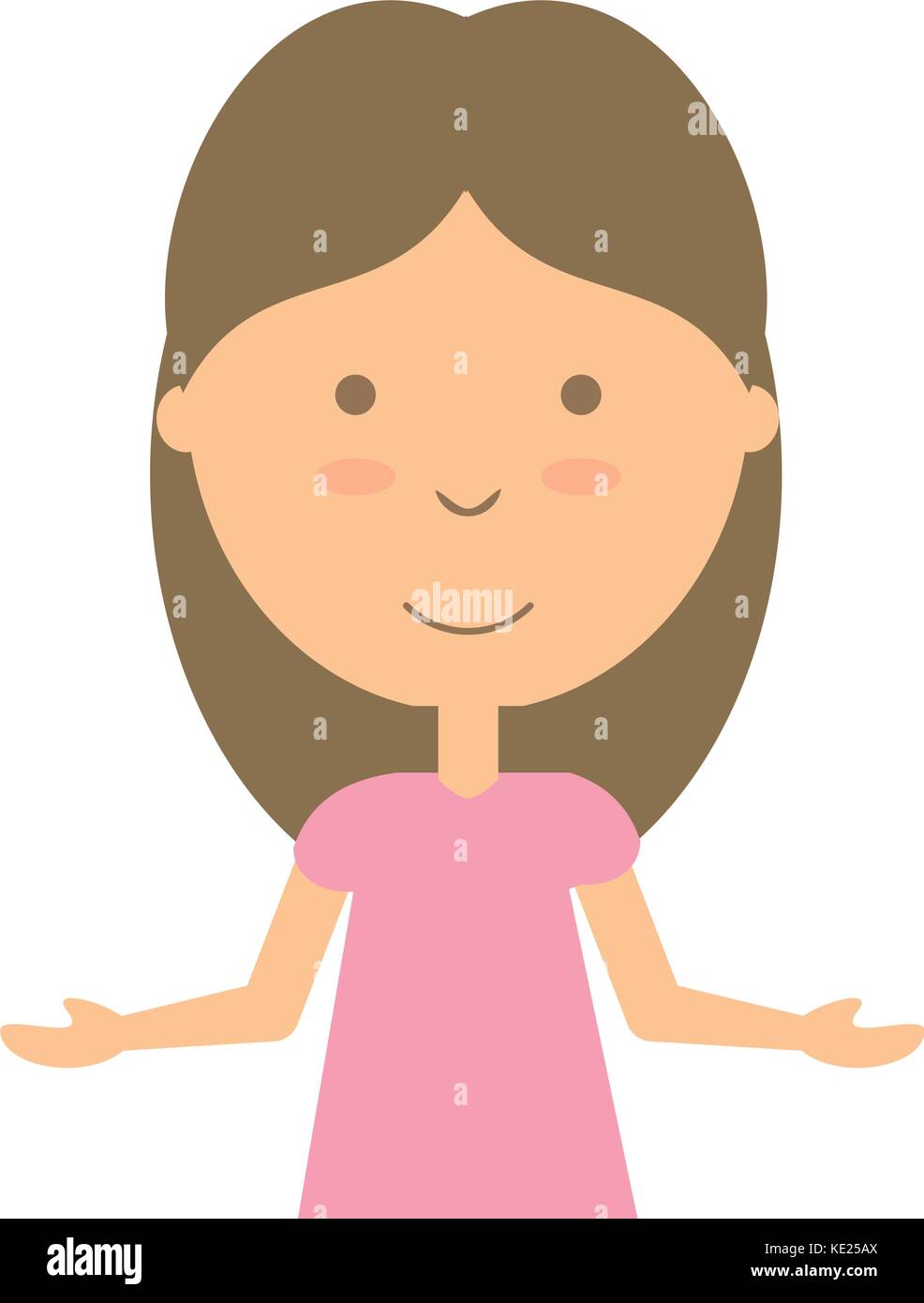 cartoon girl icon Stock Vector Image & Art - Alamy