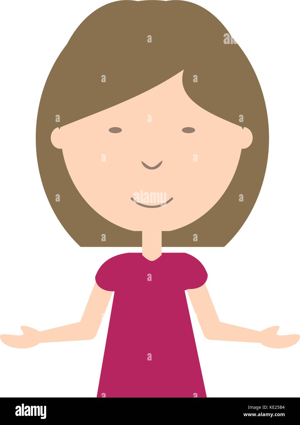 cartoon girl icon Stock Vector Image & Art - Alamy