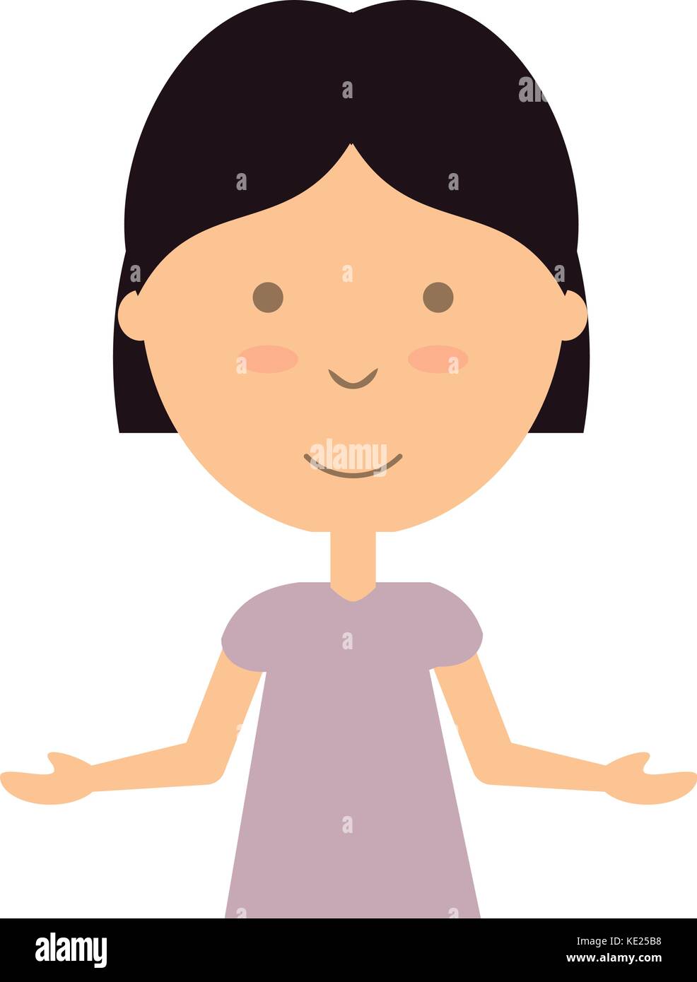 cartoon girl icon Stock Vector Image & Art - Alamy