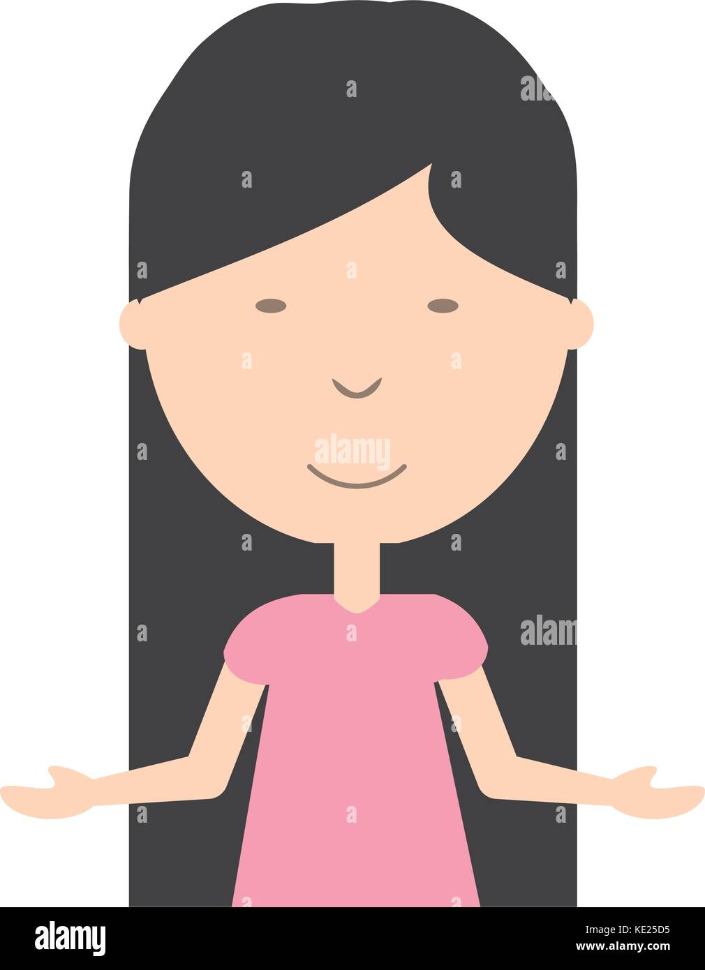 cartoon girl icon Stock Vector Image & Art - Alamy