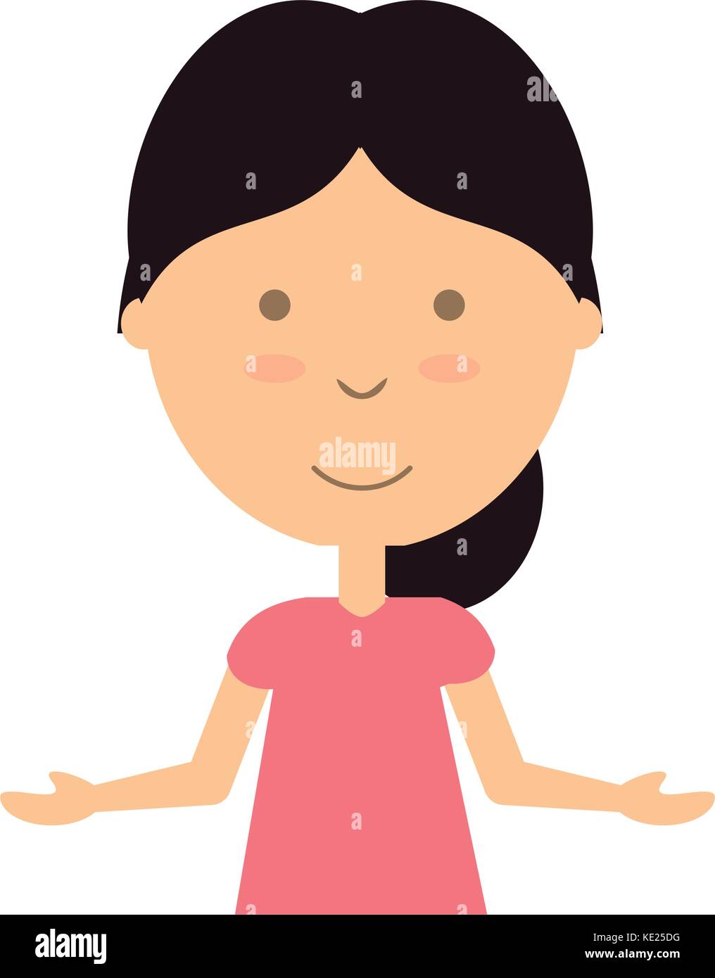 cartoon girl icon Stock Vector Image & Art - Alamy