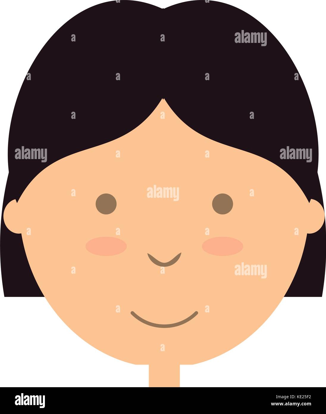 cartoon girl icon Stock Vector Image & Art - Alamy