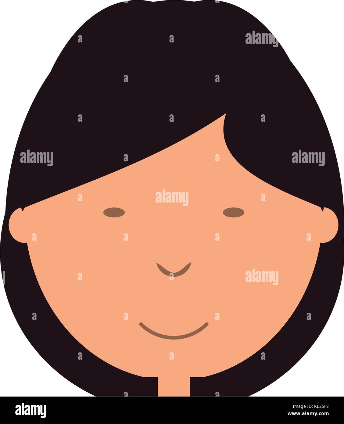 cartoon girl icon Stock Vector Image & Art - Alamy