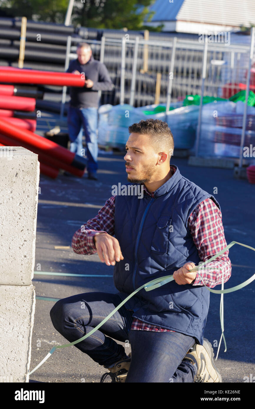 petrochemical worker outside the factory Stock Photo - Alamy