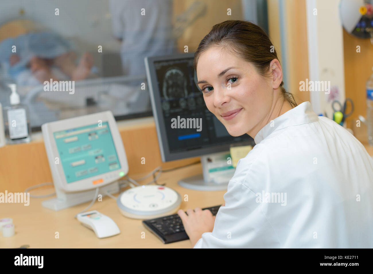 Portrait of female nurse Stock Photo - Alamy