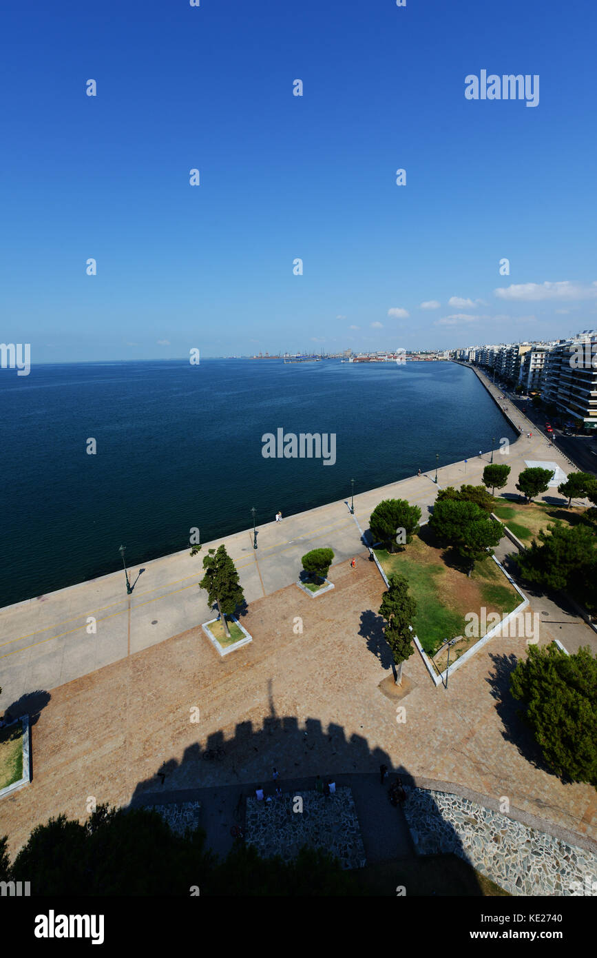 Thessaloniki's promenade along the seafront of the city Stock Photo - Alamy