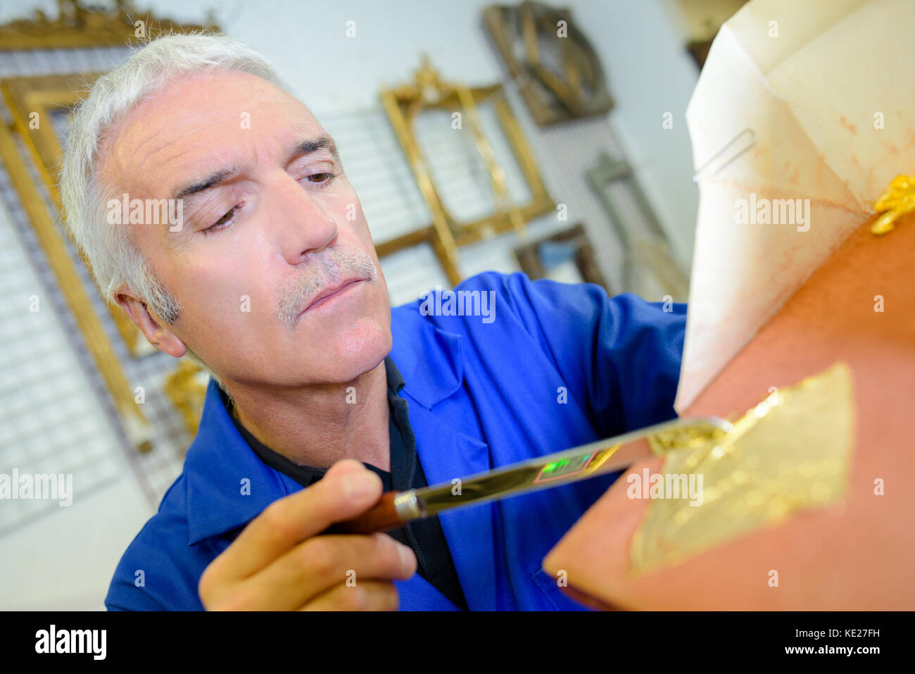 artist mixing some color Stock Photo - Alamy