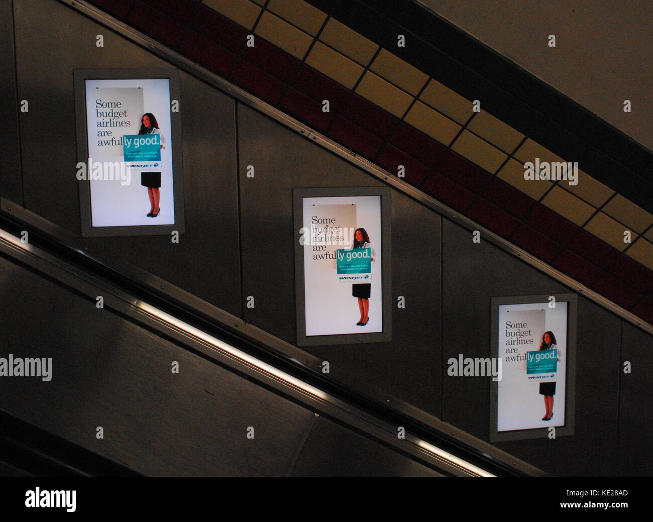 United Kingdom, London, Underground, Advertising Stock Photo - Alamy