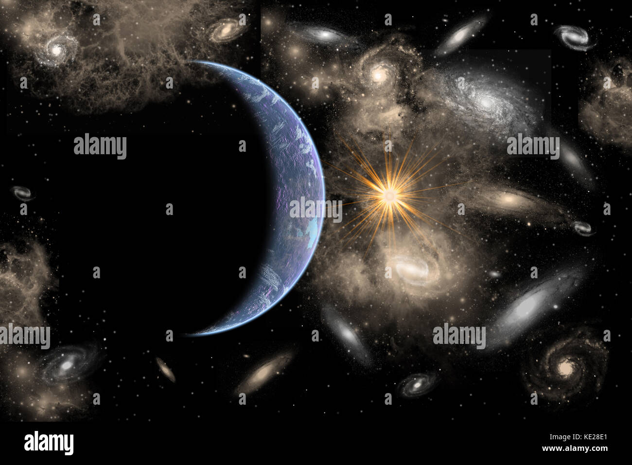 Planet 9 At The Edge Of Our Solar System Stock Photo - Alamy