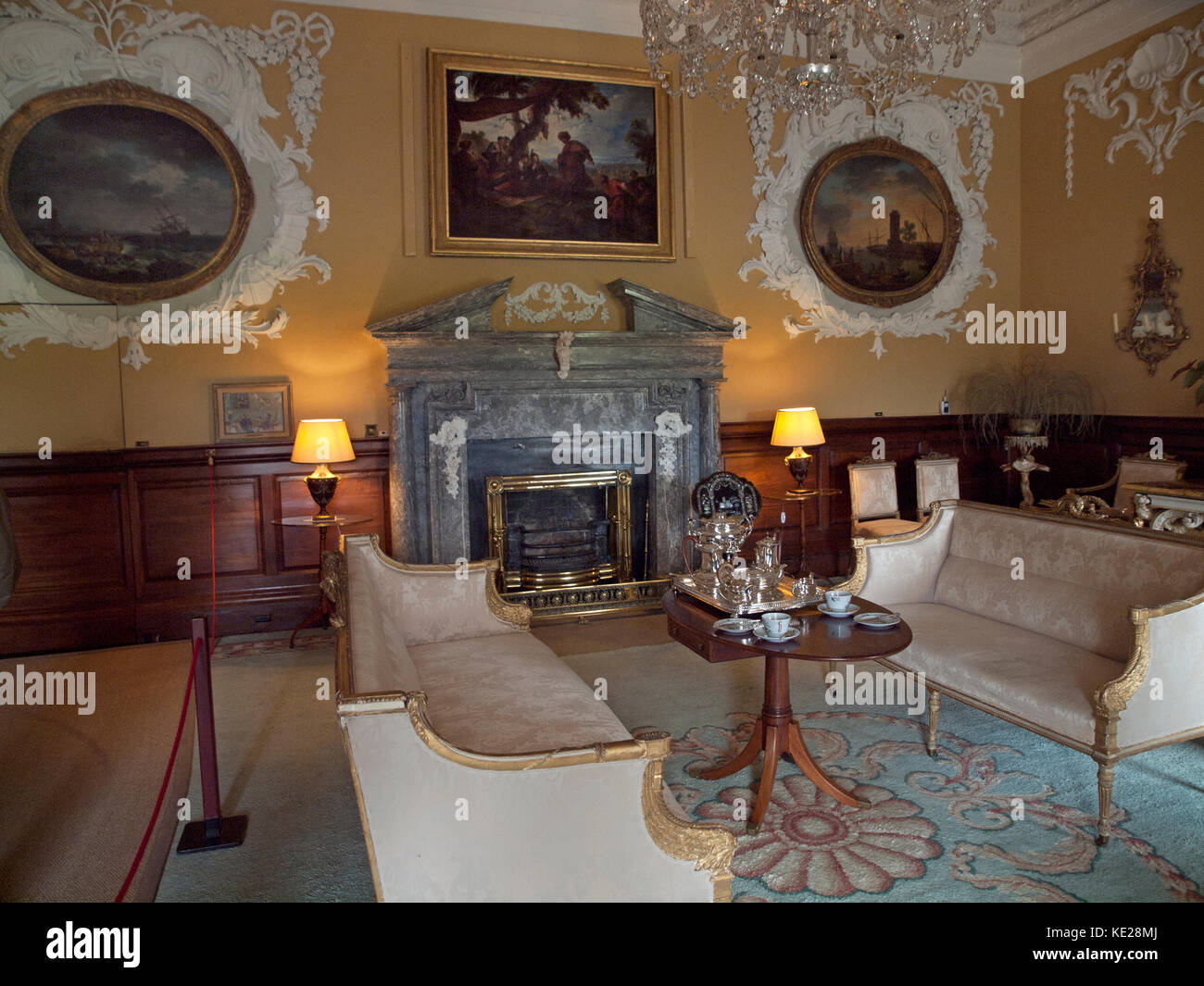Interior of Russborough House, County Wicklow, Ireland Stock Photo - Alamy