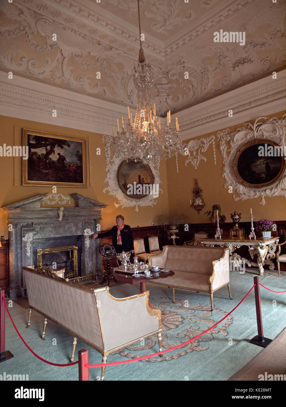 Interior of Russborough House, County Wicklow, Ireland Stock Photo - Alamy