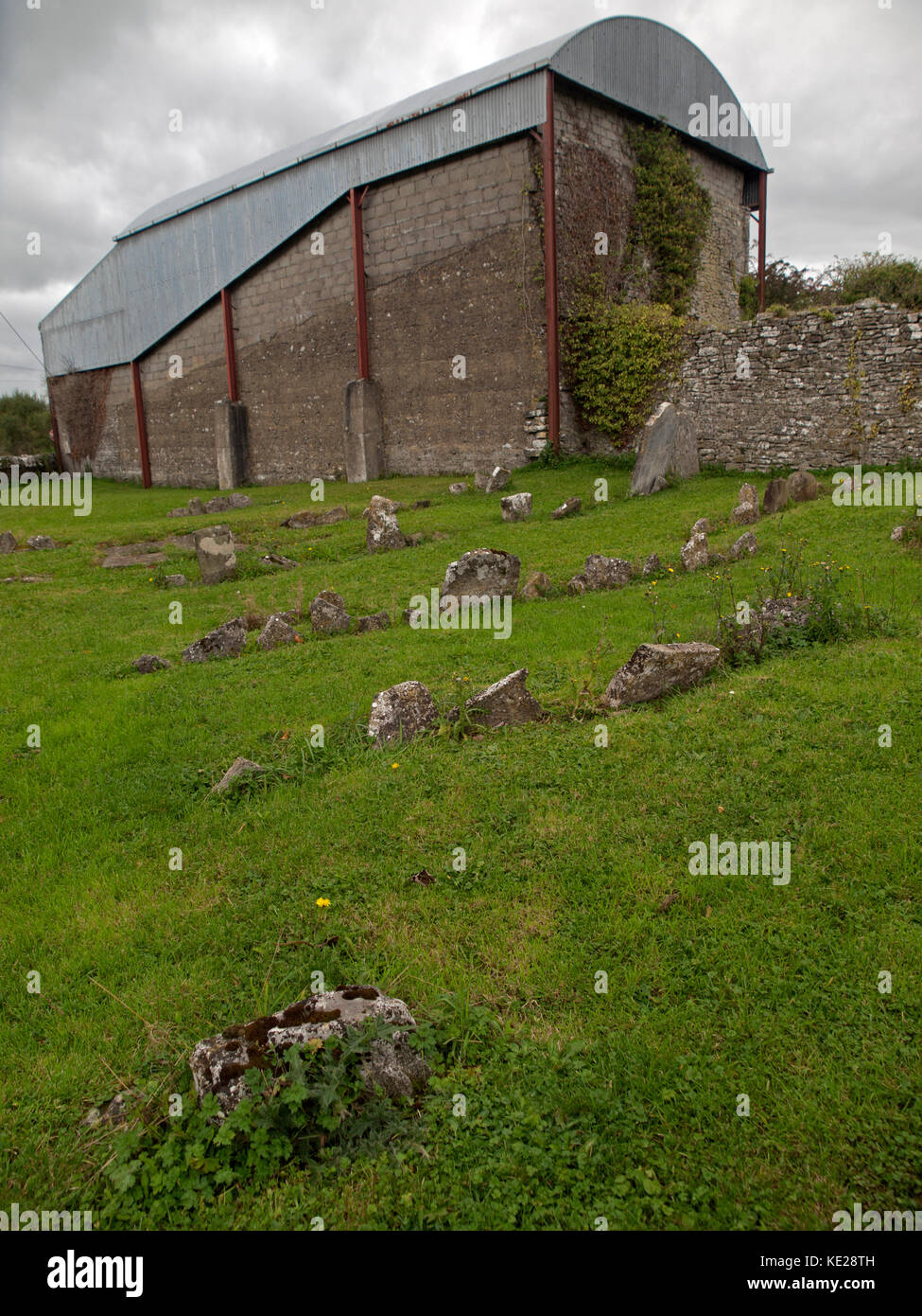 In an Irish graveyard an old crumbling church has been refashioned into ...