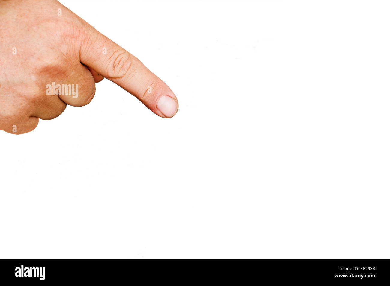Index finger pointing Stock Photo - Alamy