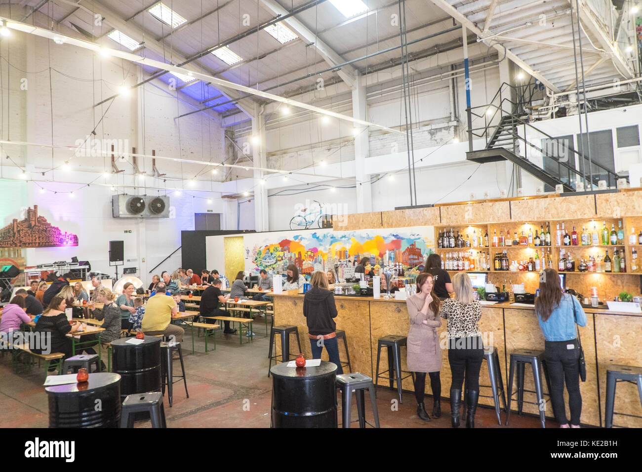 Baltic Market,food,stalls,space,nr,Cains Brewery,Baltic Triangle,trendy ...