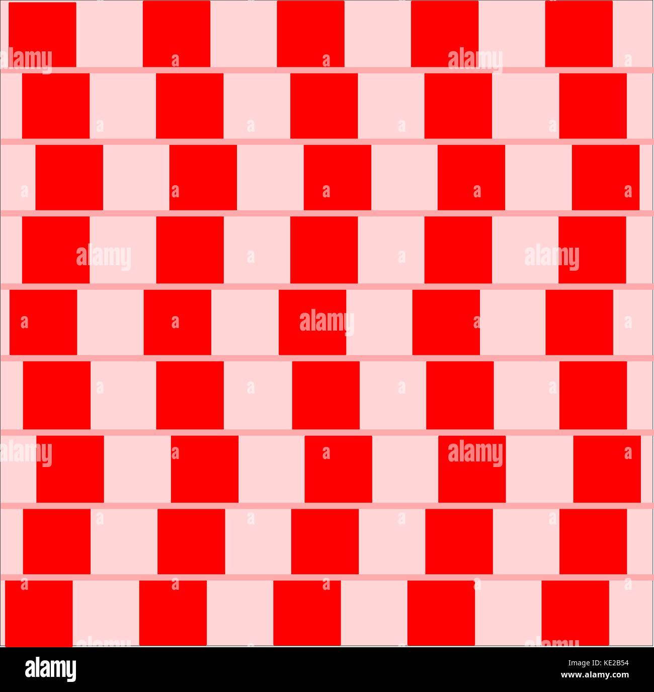 Parallel line optical illusion in red Stock Vector Image & Art - Alamy