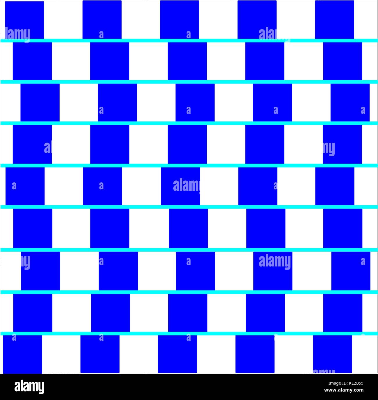 Parallel line optical illusion in blue Stock Vector Image & Art - Alamy