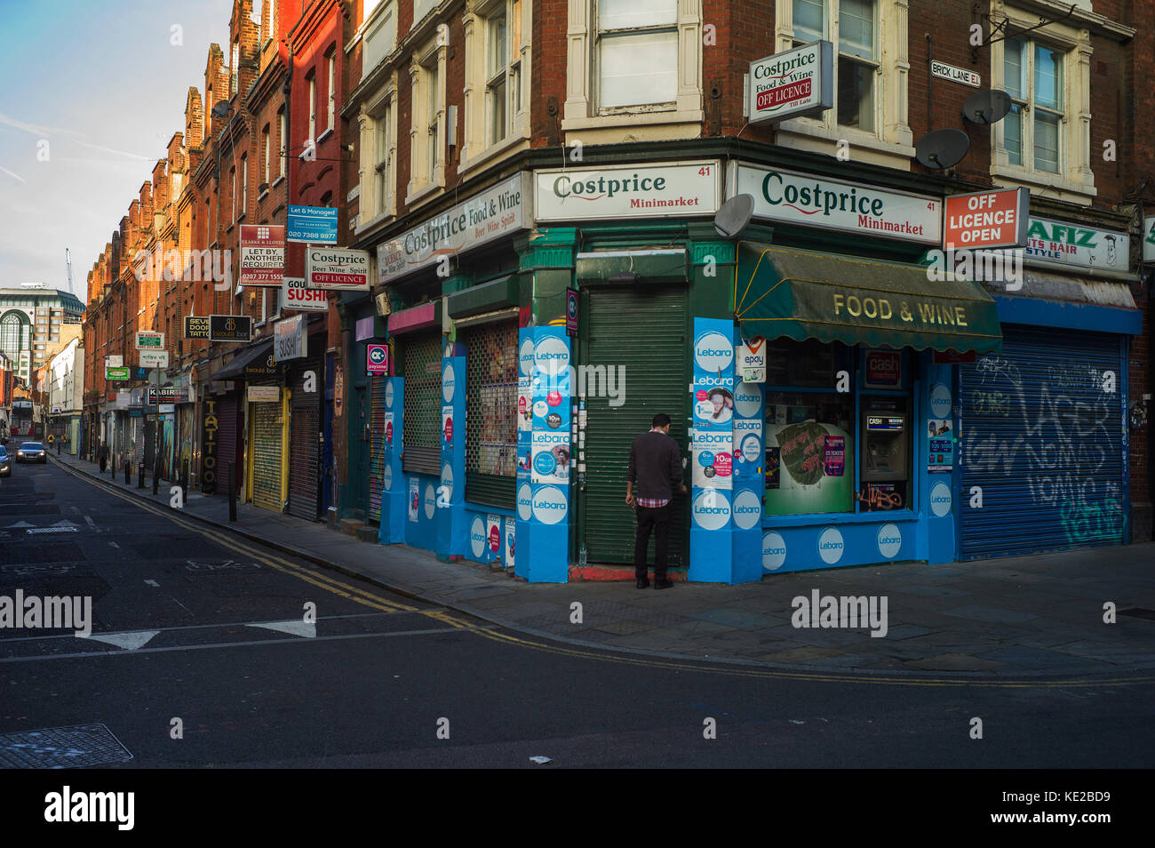 London. Spitalfields and the Brick Lane area of East London, UK. Oct ...