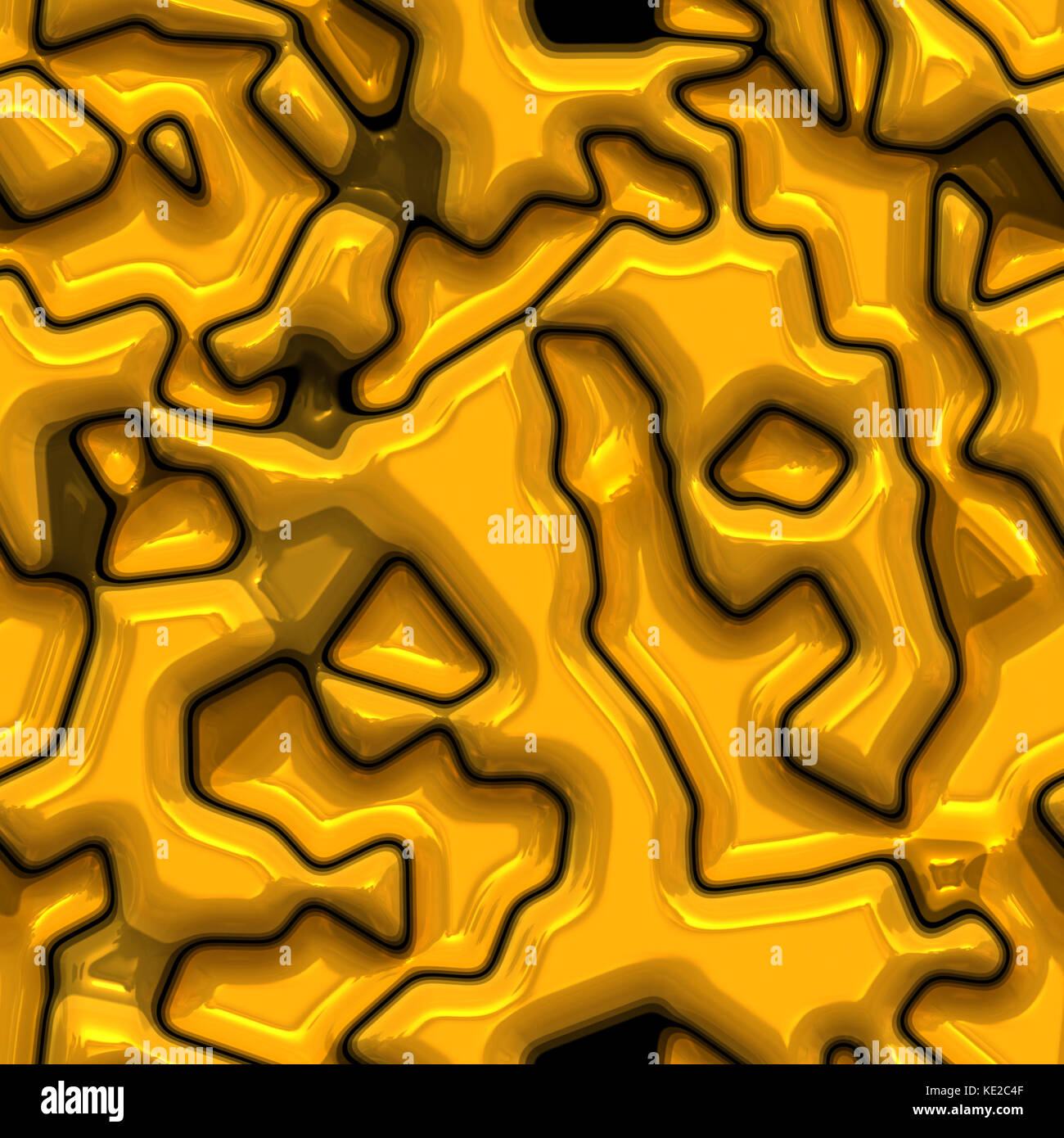 Boiling melter metal in shiny gold color Stock Photo - Alamy