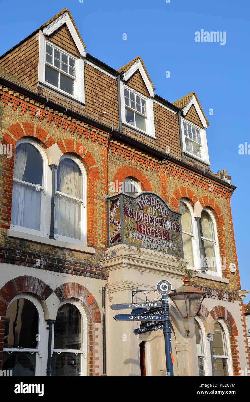 WHITSTABLE, UK - OCTOBER 15, 2017: Duke of Cumberland Pub in High ...