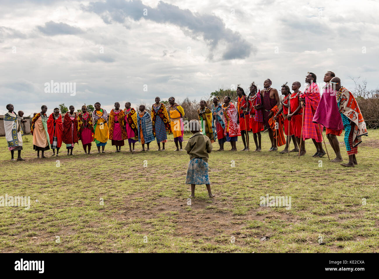 Maasai Village people in the Masai Mara, Kenya Stock Photo - Alamy