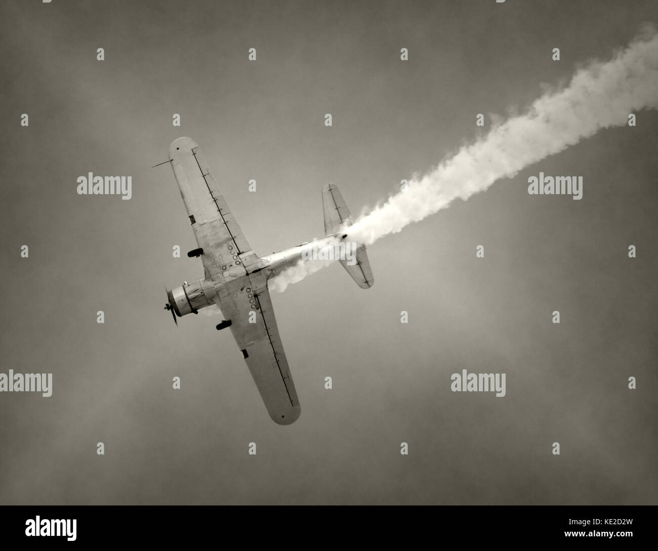 World War II era fighter plane in flight Stock Photo - Alamy