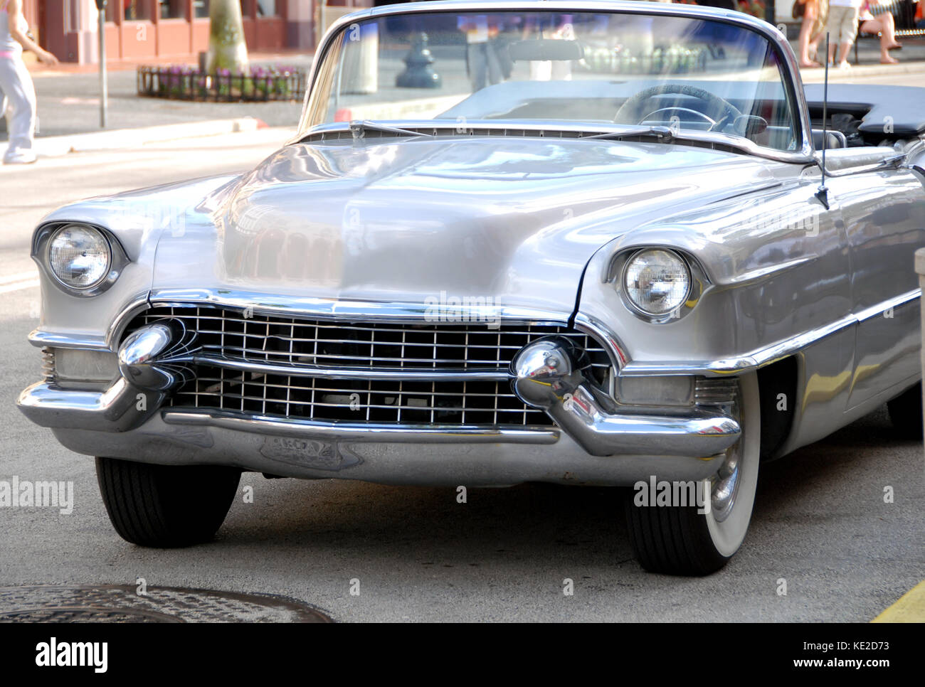 Classic open top American car from the 50s Stock Photo - Alamy