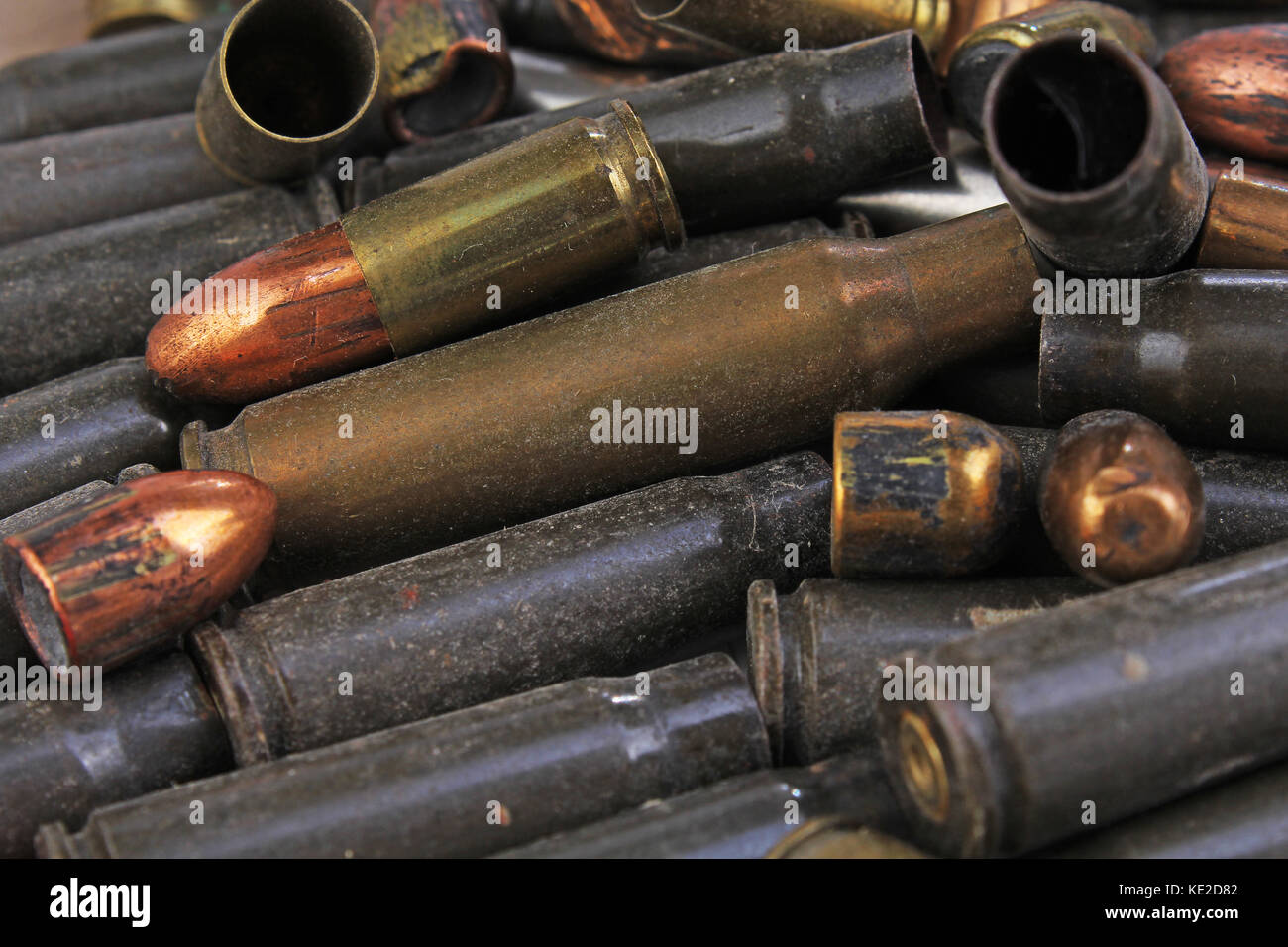Gun Bullets. Gun bullet ammunition steel weapon. Used bullet texture ...