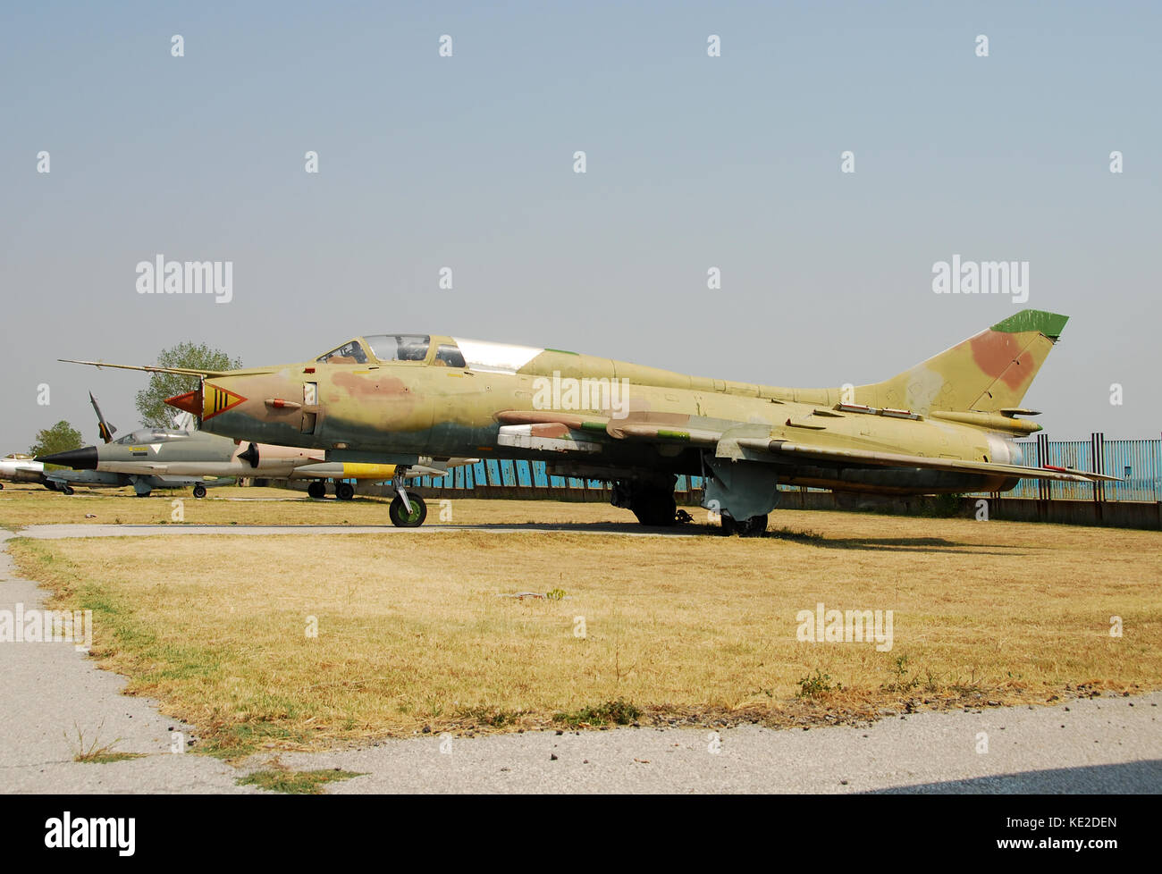 Retired obsolete fighter jets on the ground Stock Photo - Alamy