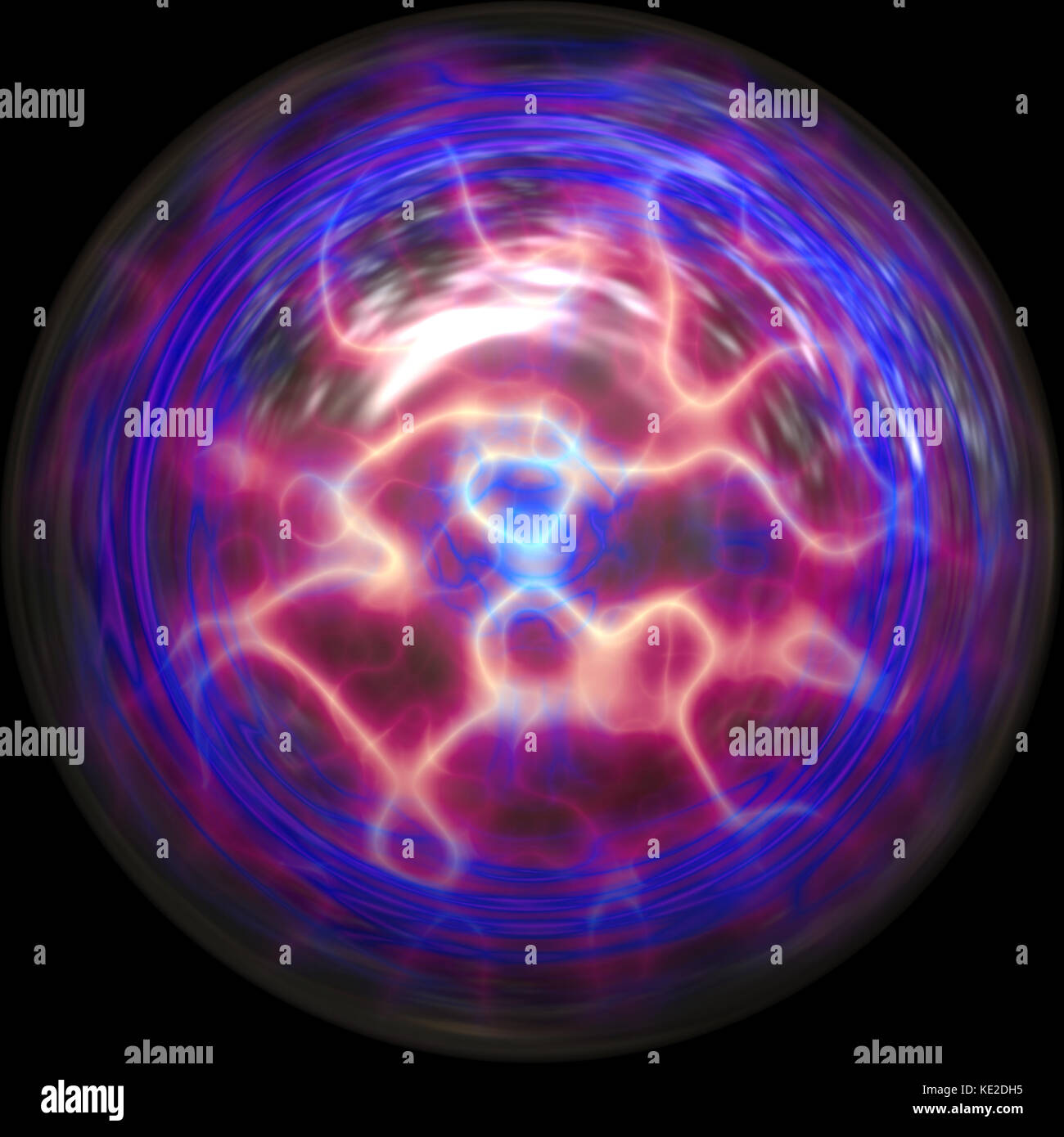 Electromagnetism inside sphere Stock Photo - Alamy