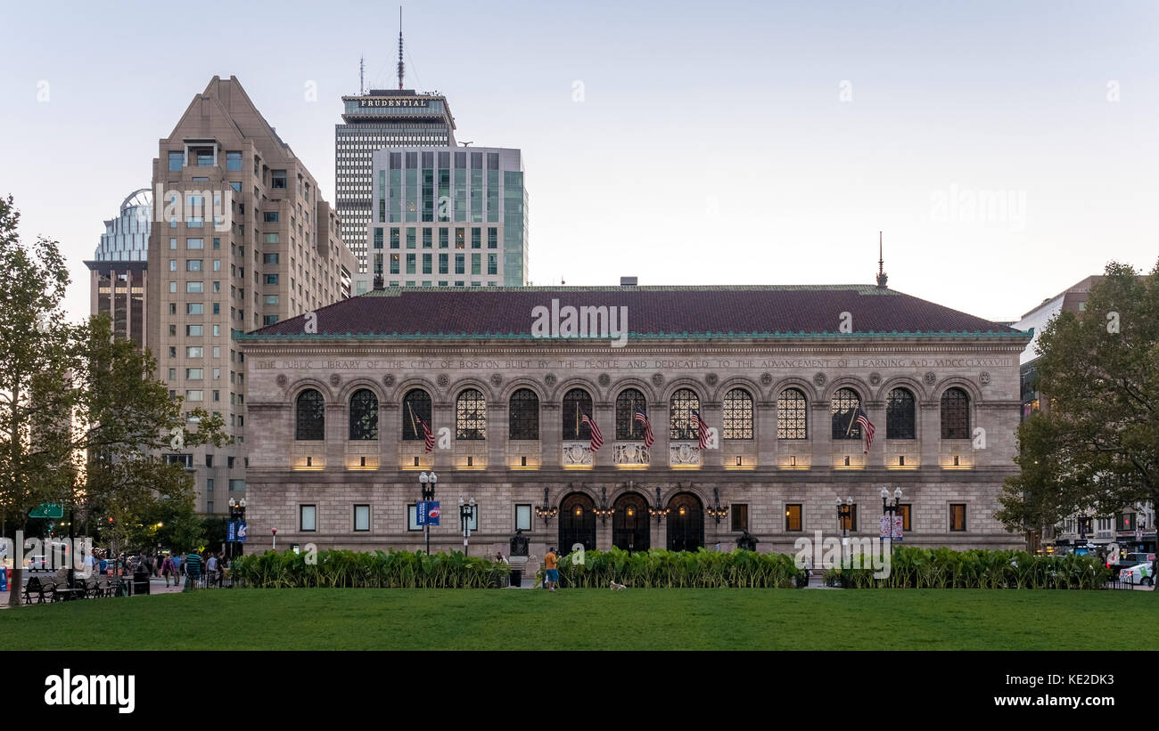 Boston Public Library Stock Photo - Alamy