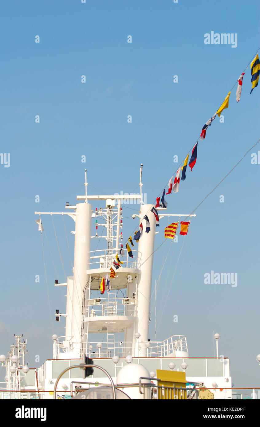 Ship comm tower Stock Photo - Alamy