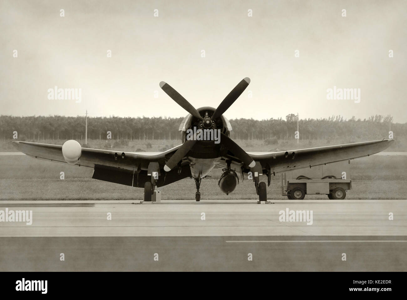 World War II era navy airplane front view Stock Photo - Alamy
