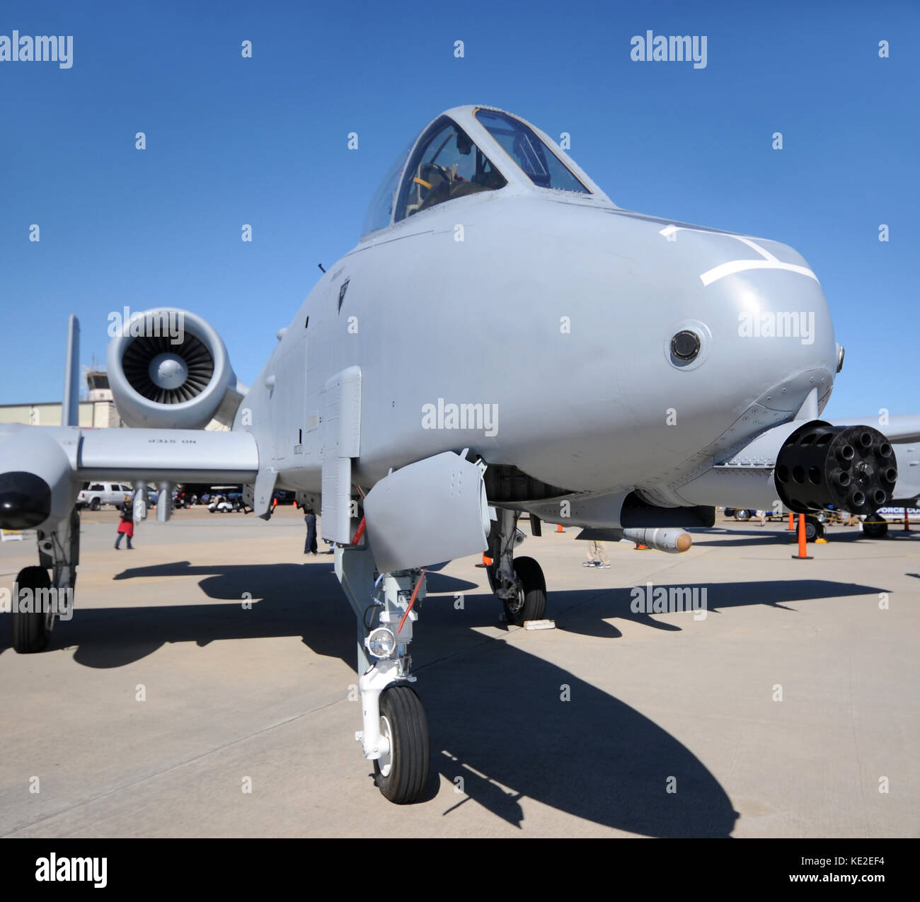 US Air Force fighter jet nose view Stock Photo - Alamy
