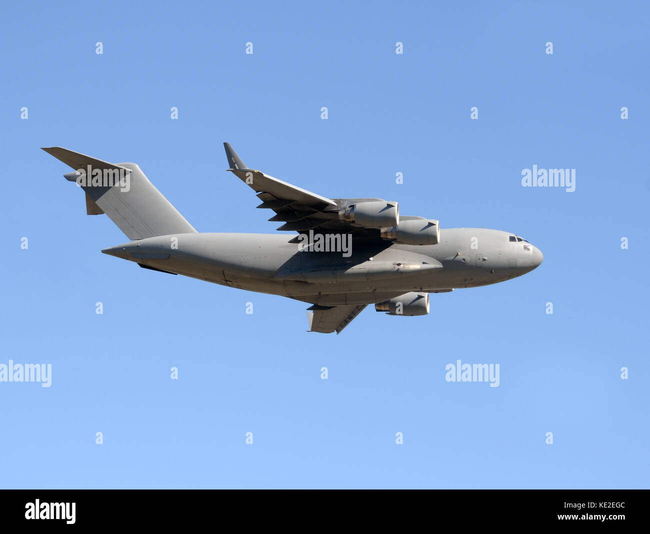 Modern US Air Force cargo jet in flight Stock Photo - Alamy