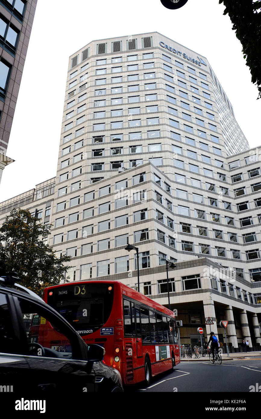 Credit suisse one cabot square hi-res stock photography and images - Alamy