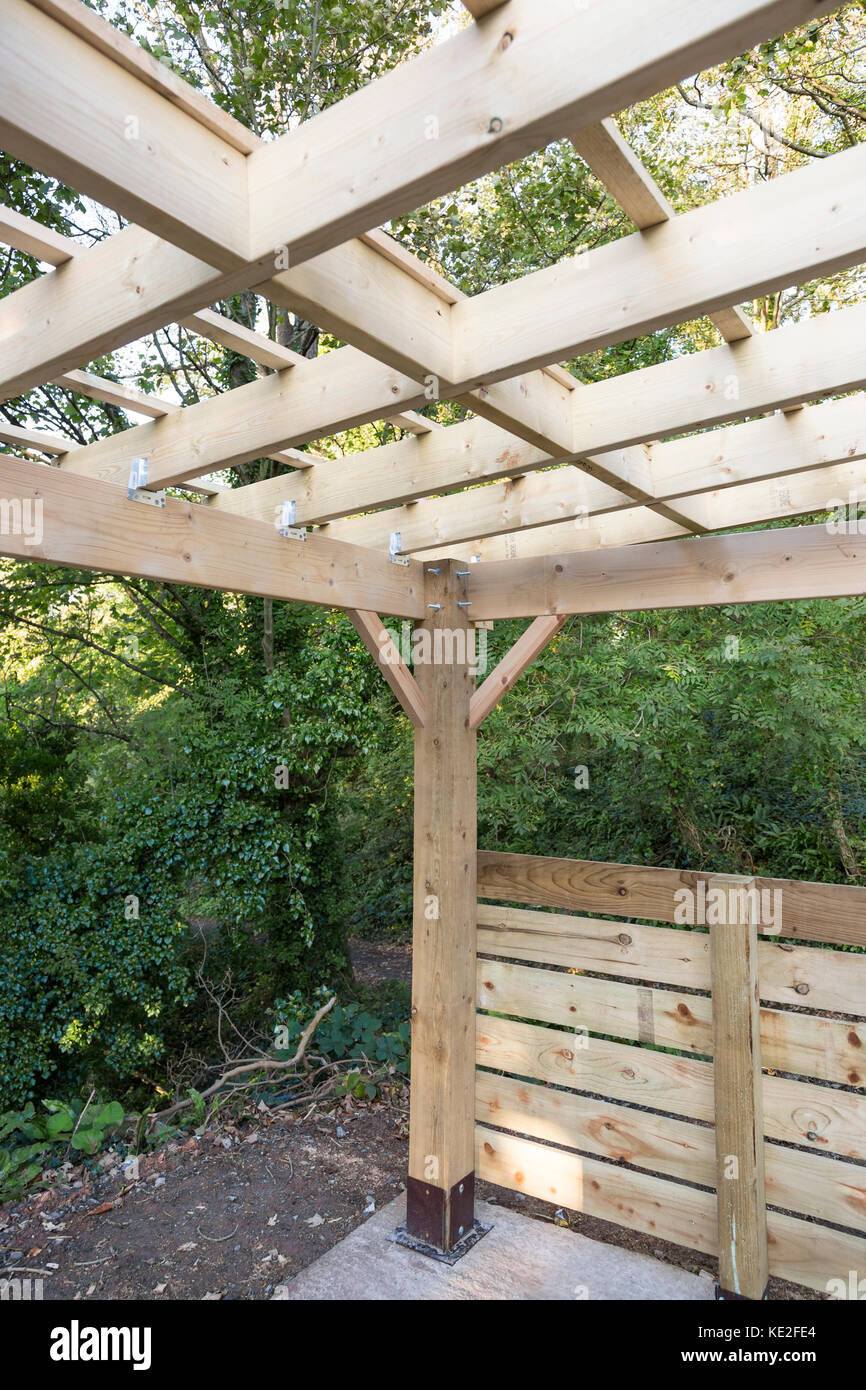 timber frame building detail of construction Stock Photo - Alamy