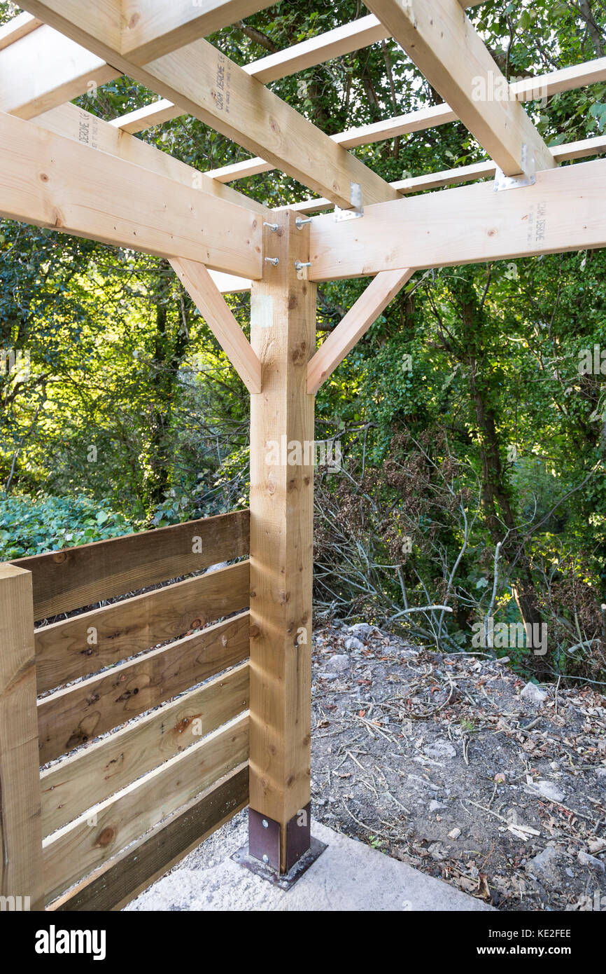 timber frame building detail of construction Stock Photo - Alamy